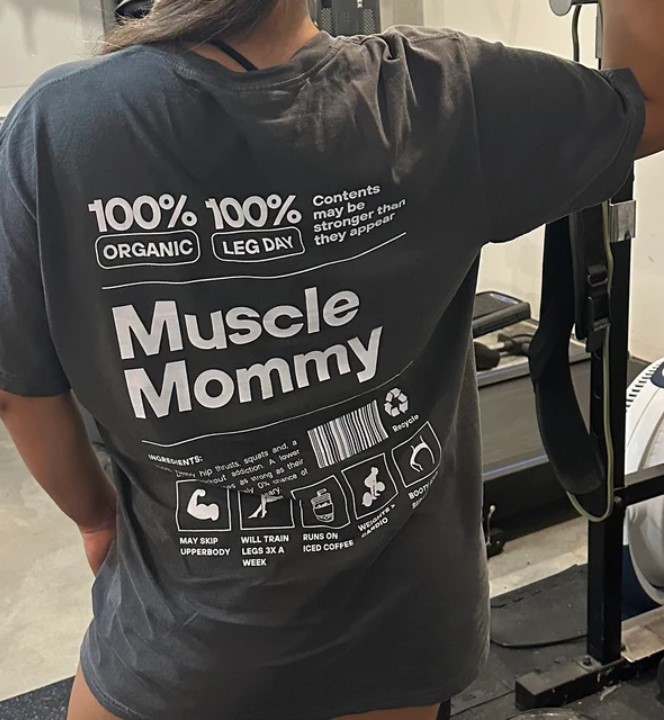 Muscle Mommy Gym Workout Pump Cover T Shirt Outfit, For Men, For Women ...