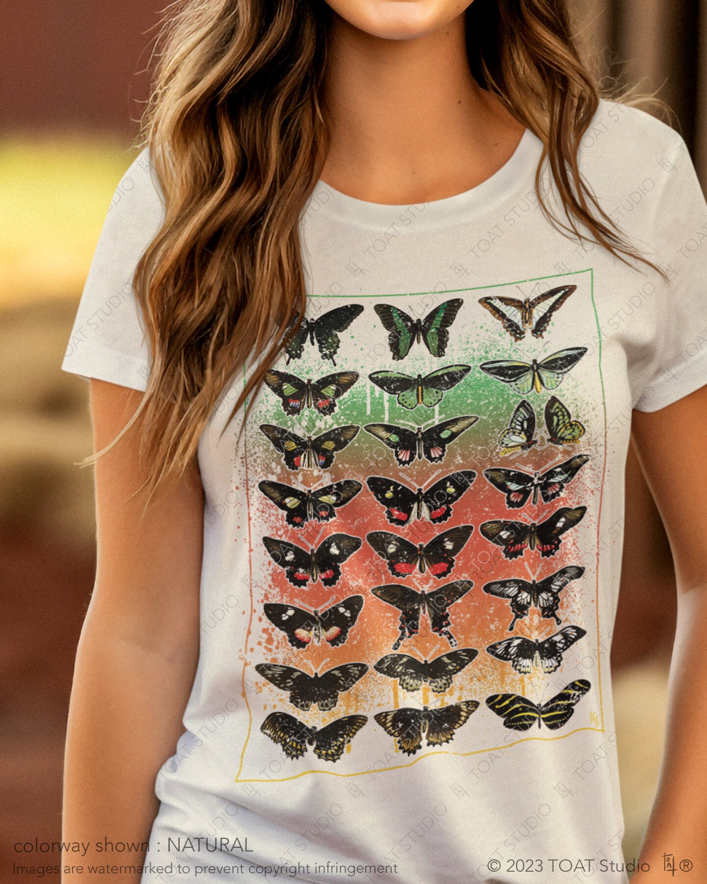 Butterflies II Unisex T-Shirt, Butterfly Specimen, Nature Lover ...