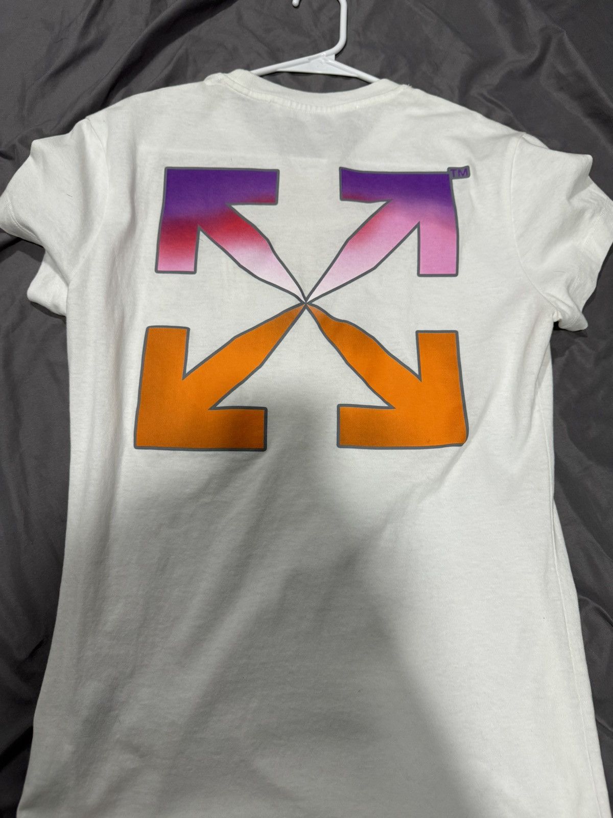 Off-White Gradient Carryover Fitted Tee ‘White/Multicolor’ – Tiktok ...