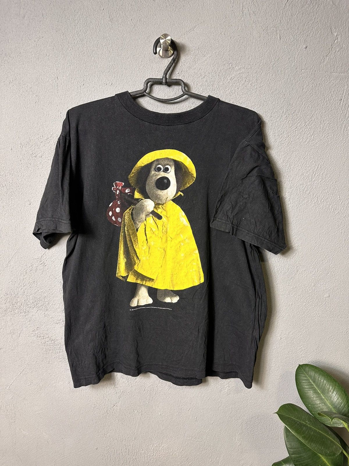Vintage 1989 Wallace and Gromit Movie T Shirt Big Logo Black, Shirt ...
